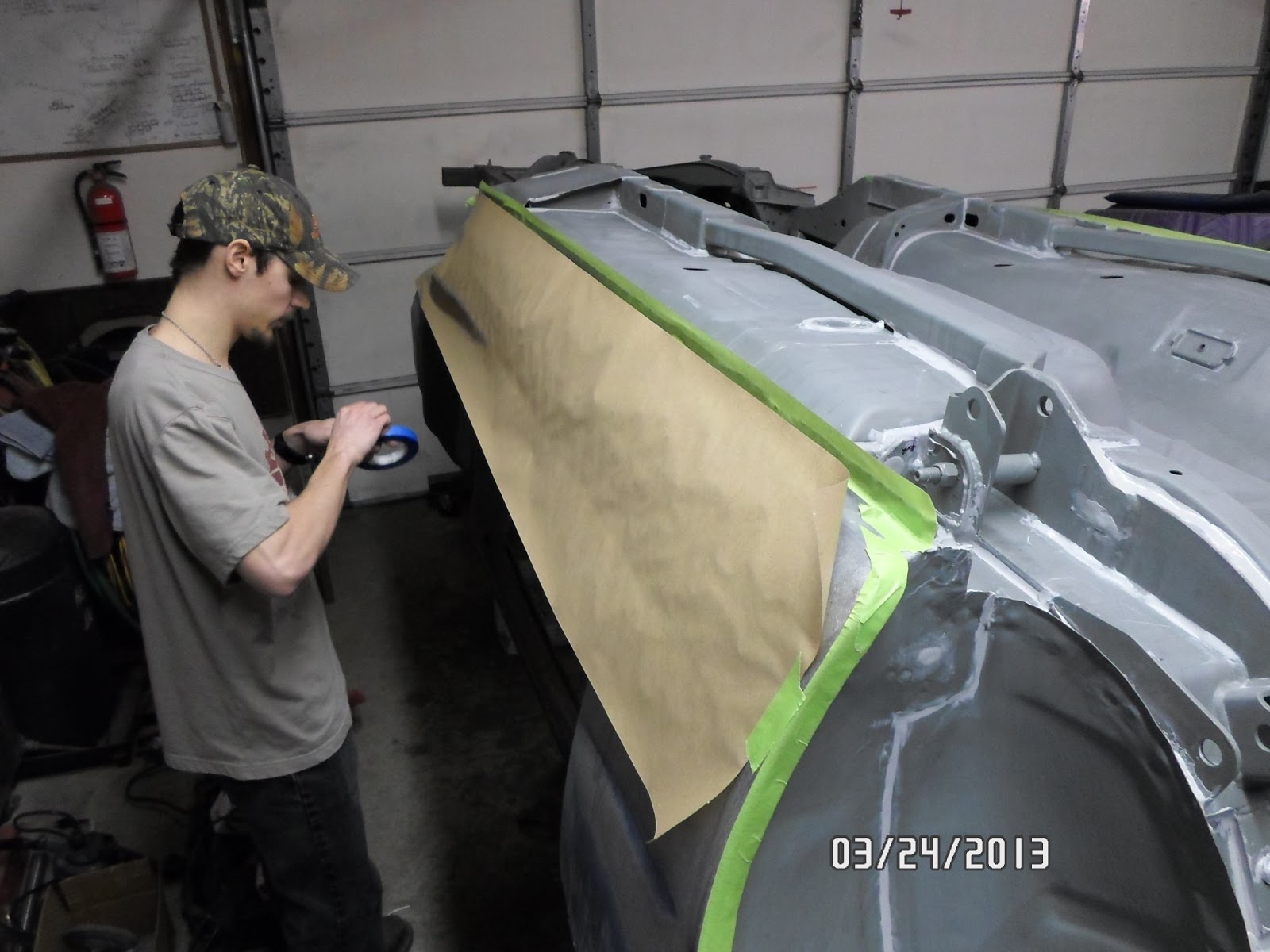 Night Mission Boss 302 Blog: Exterior Floor Final Priming & More Roof ...