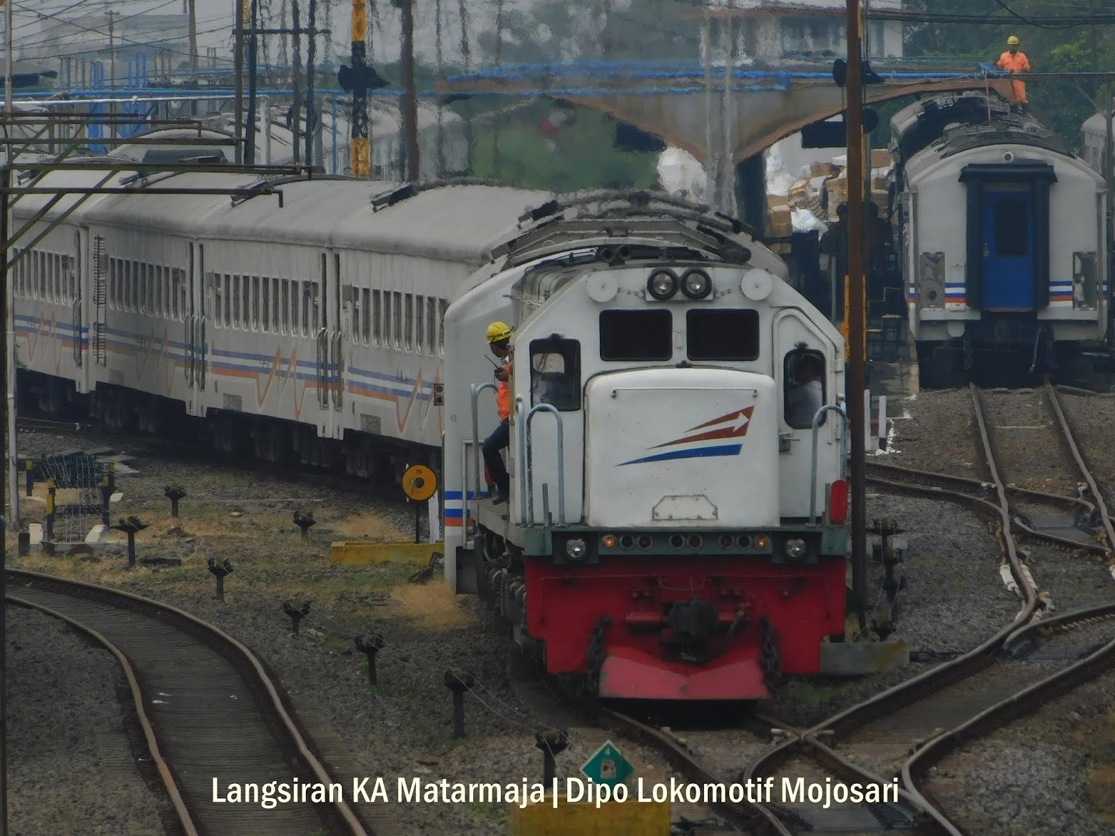Kereta Api Indonesia: Ini Dia Langsiran KA Matarmaja di Stasiun Malang