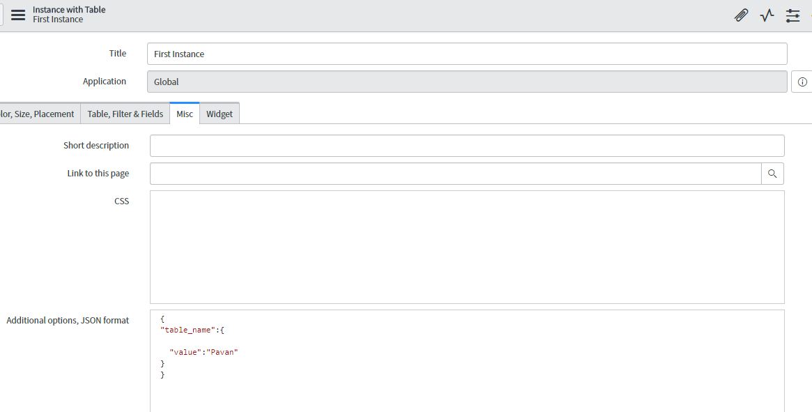 Service Portal Widget With Option Schema My Service Now Notes