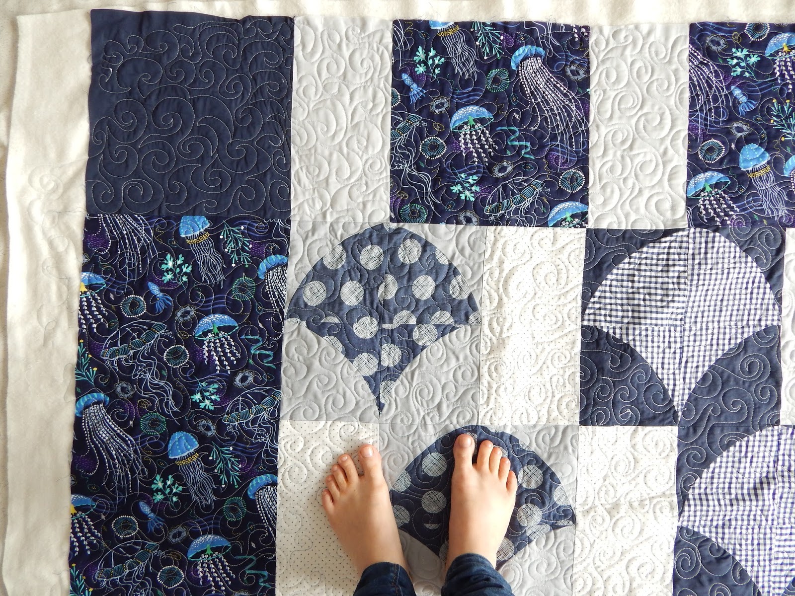 September's Quiltdelight : (Quilting) Alt trifft neu- Clam Shell Quilt...