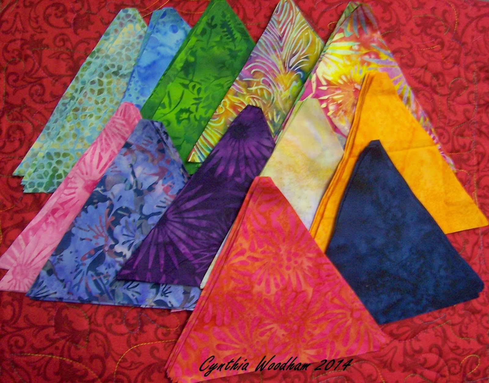 Cynthia's Creating Ark: Triangle Quilt Along # 2