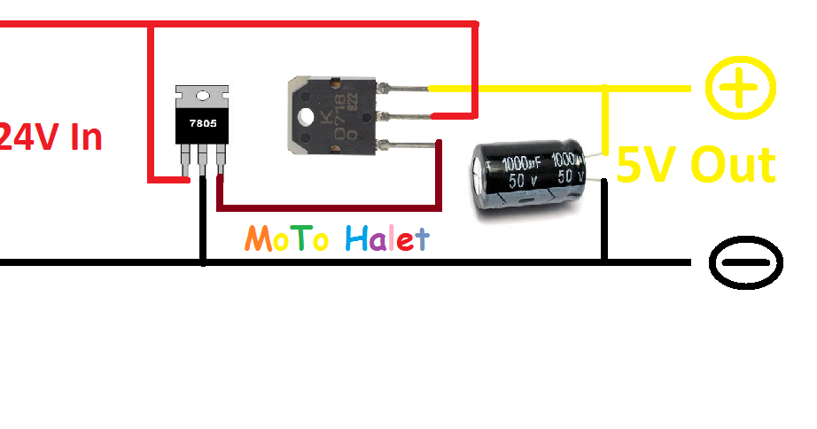 Mạch Hạ Áp 5V Có Đệm Dòng
