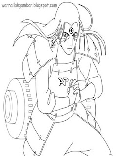 Mewarnai Hashirama | Mewarnai Gambar