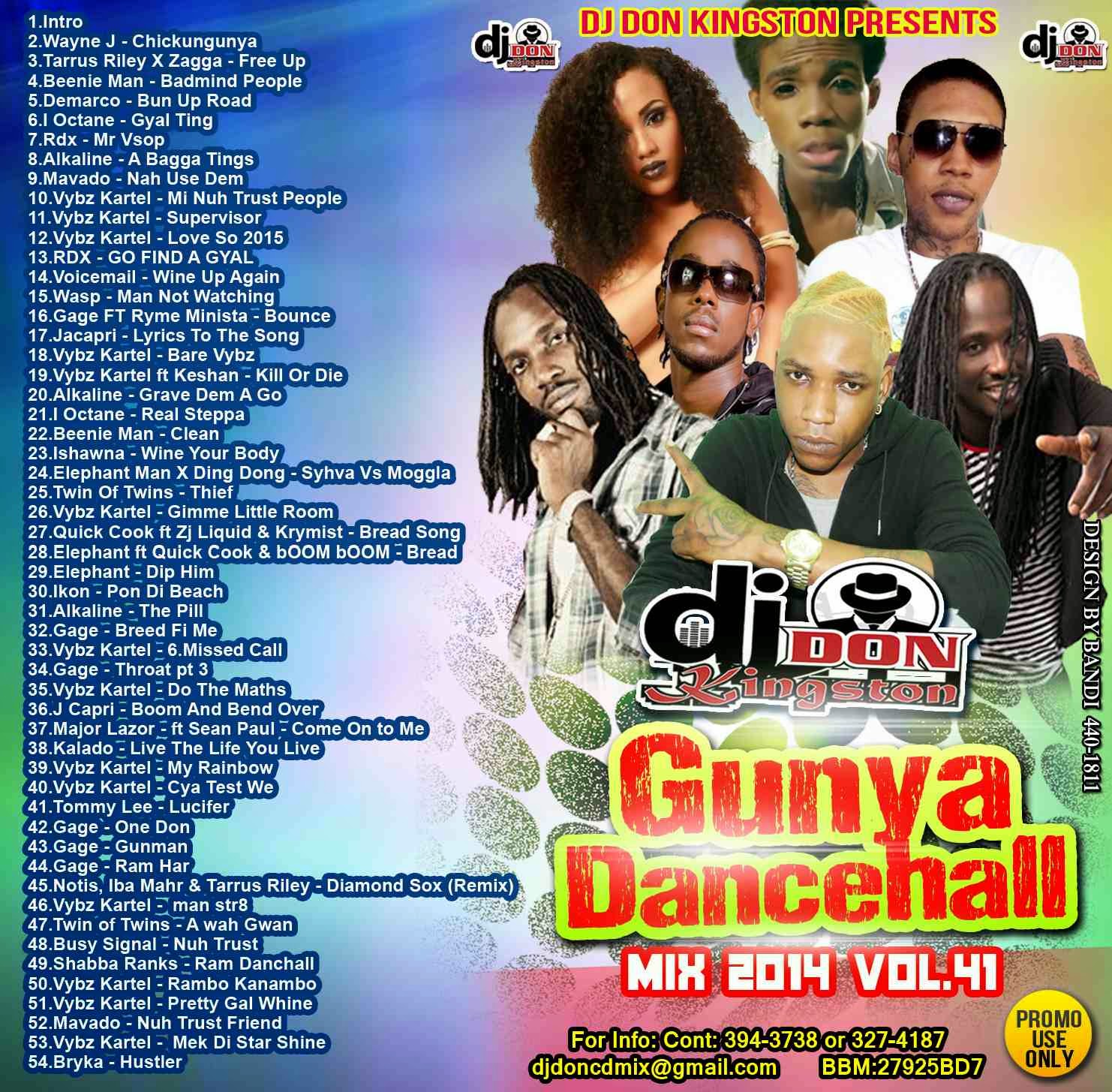 DJ DON - GUNYA DANCEHALL MIX VOL 41 | REGGAETAPESHOP