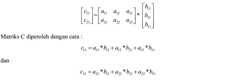 perkalian matriks dengan vektor - belajar is sinau