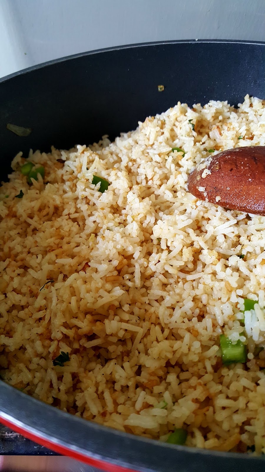 GREEN BELL PEPPER FRIED RICE