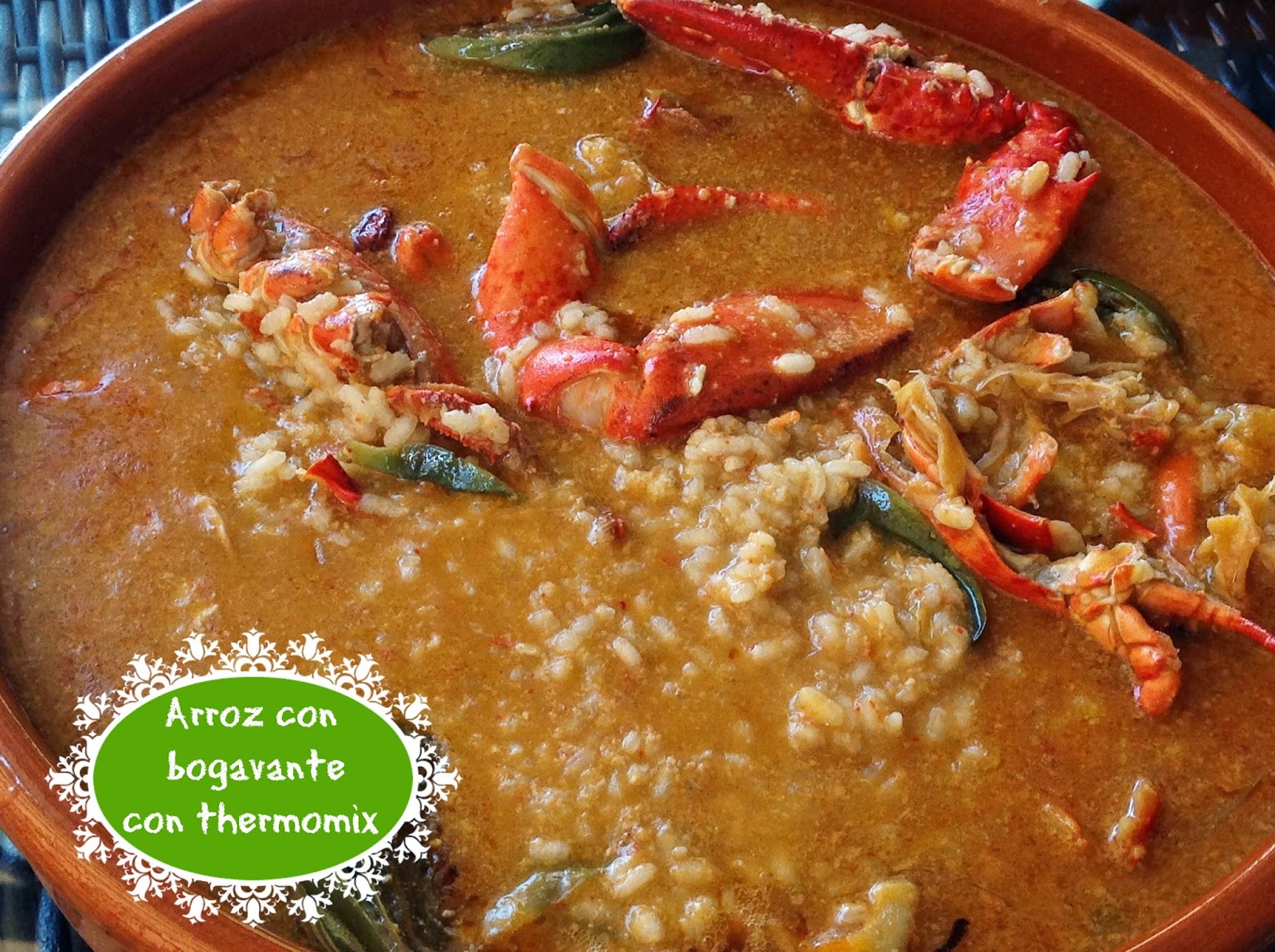 ARROZ CON BOGAVANTE CON THERMOMIX