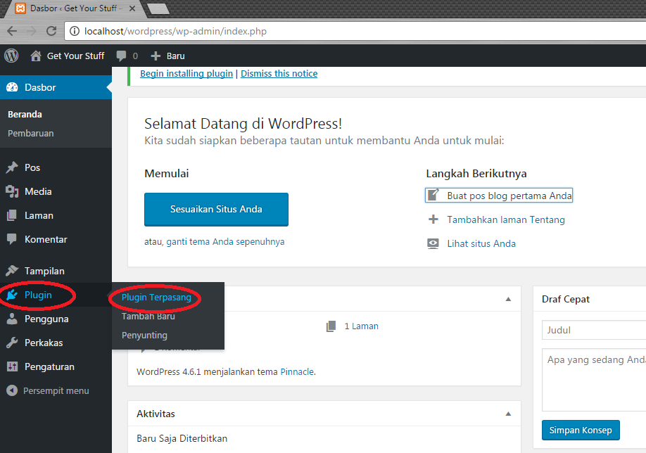 Admin php wordpress
