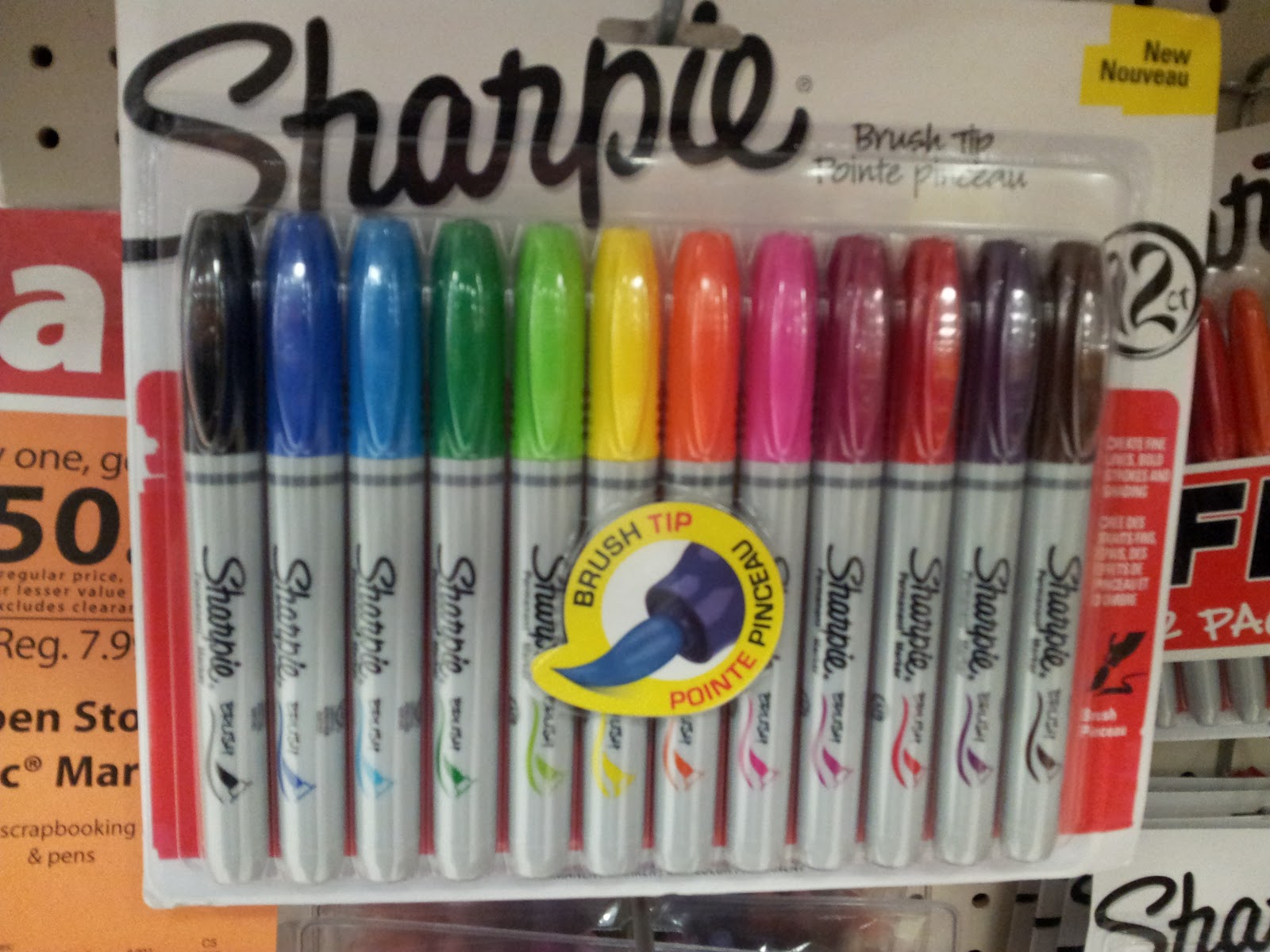 Brush Sharpies and Ribbon organizer Idea