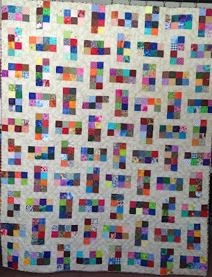 Psychoquilter: "Crazy Eights" Quilt Is Completed