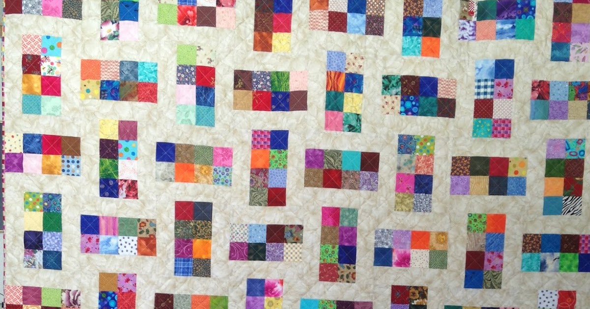 Psychoquilter: "Crazy Eights" Quilt Is Completed