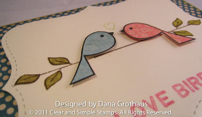 Dana's Dabbling Studio: A {Love Birds} Card...