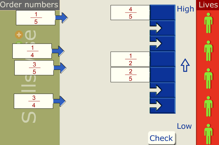 Mishaan : Math's - Ordering fractions