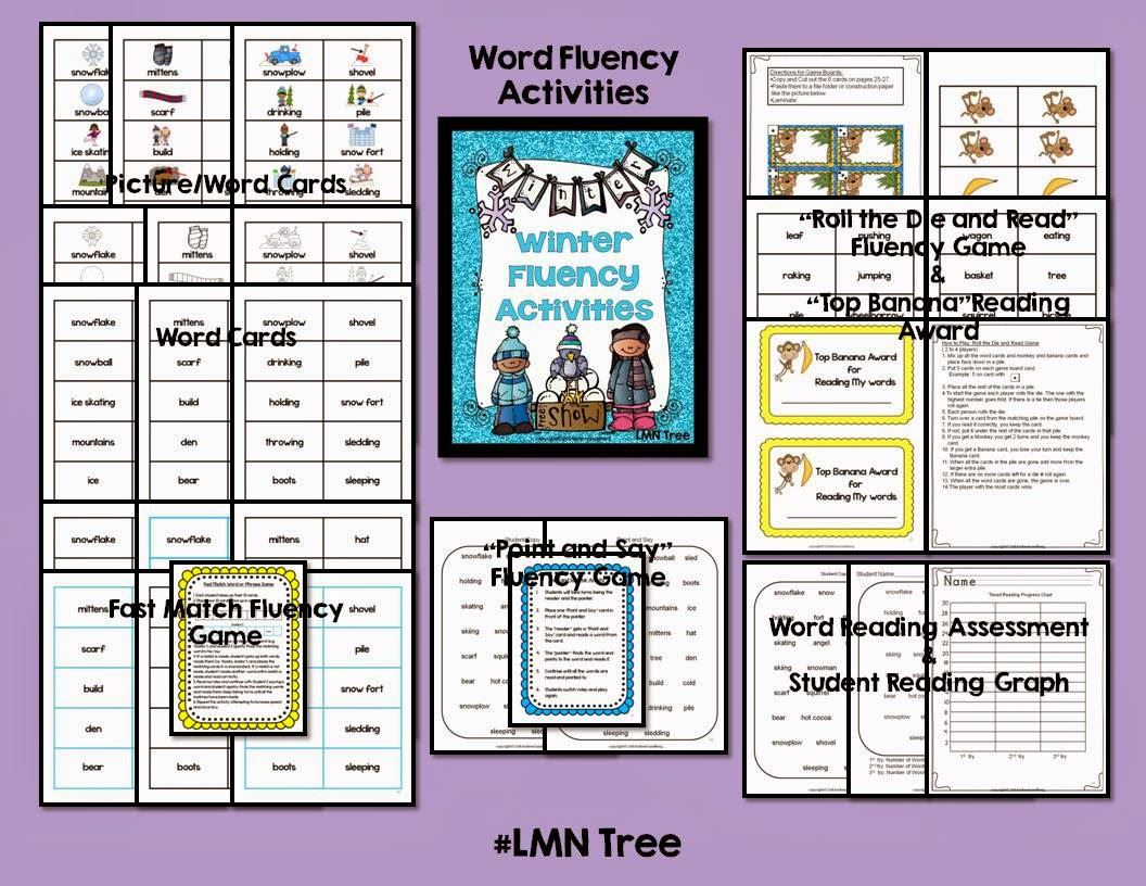 LMN Tree: Winter Edition of Fluency Tips, Activities, and Freebies