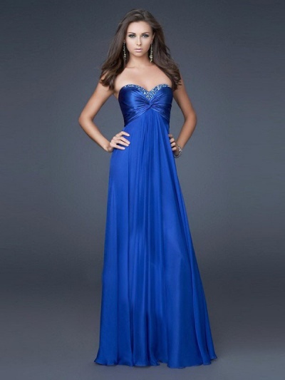 Coiffurete Dance: Robe de bal bleue
