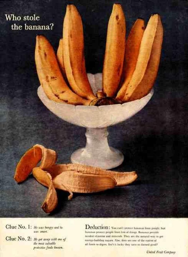 23 Vintage Banana Ads We Love ~ Vintage Everyday