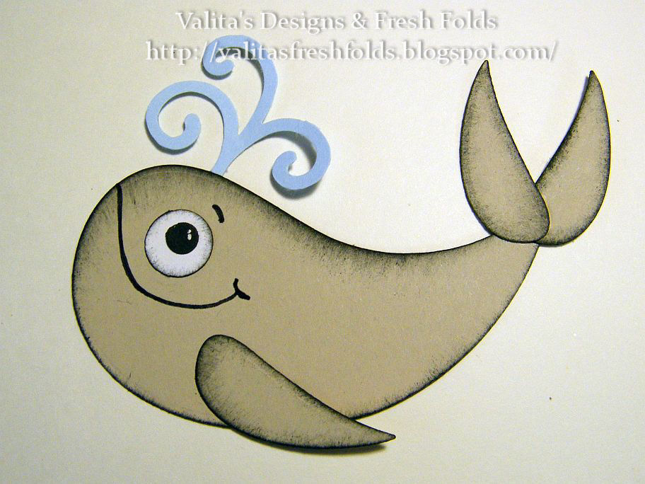 Valita's Creative Designs : Catch 22 Whale card