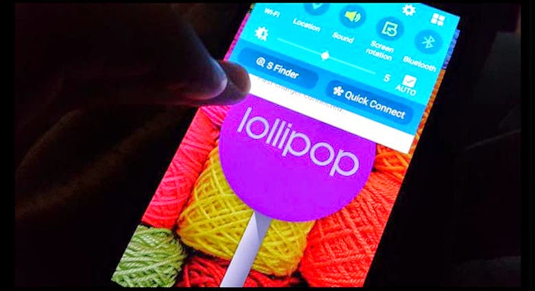 Android 5.0 Lollipop running on Galaxy Note 4 leaked - ©The Basics