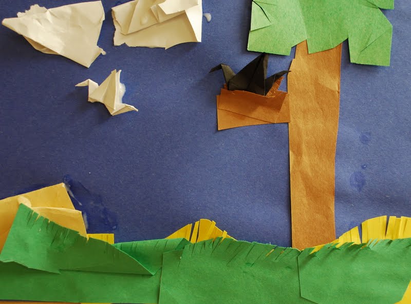 Adventures of an Art Teacher: 4th Grade Dimensional Paper Pictures