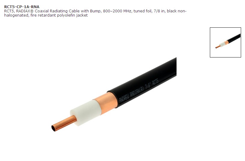 ANDREW COMMSCOPE: Kabel Feeder Coaxial ANDREW dan COMMSCOPE