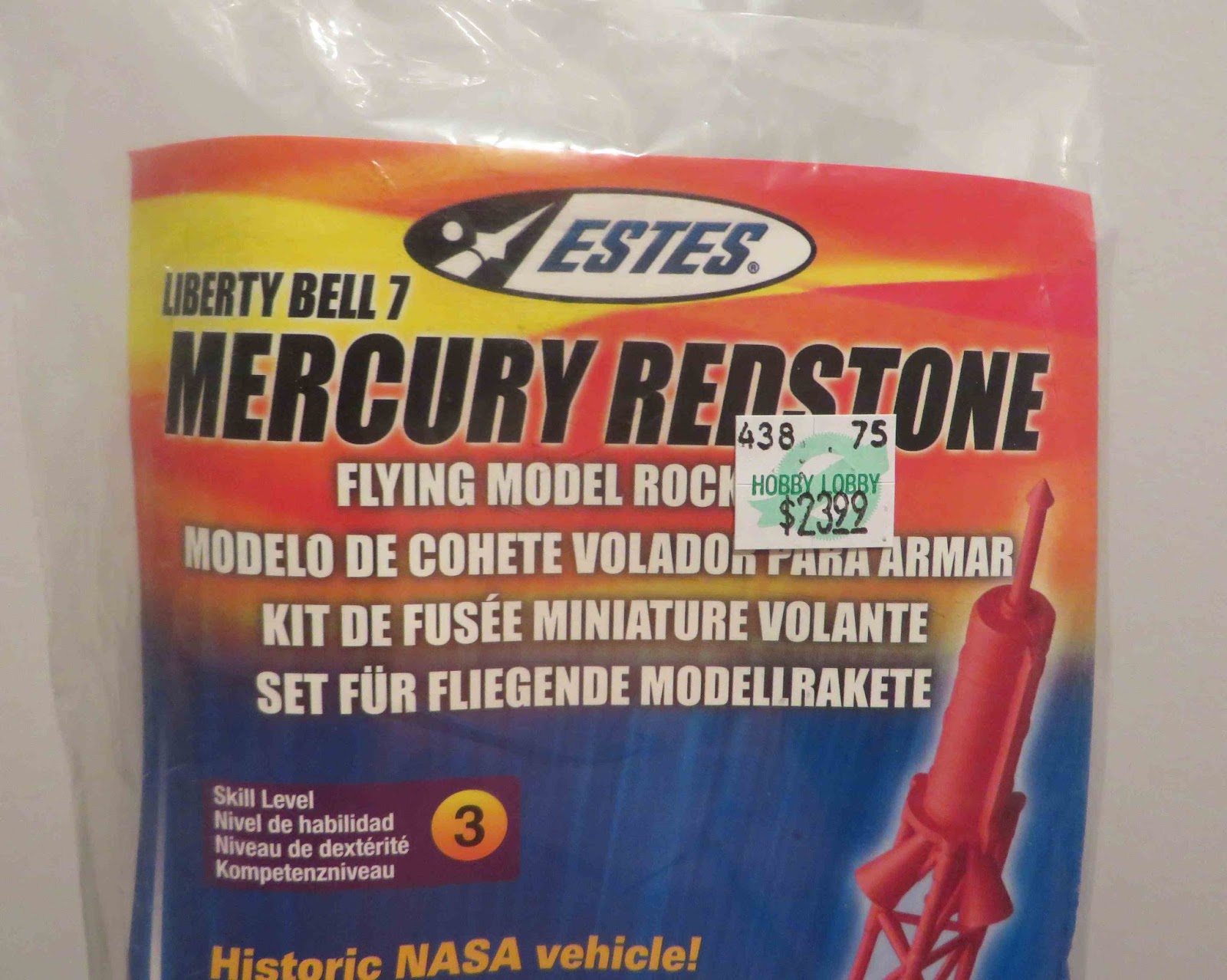 Model Rocket Building: Mercury Redstone at Hobby Lobby