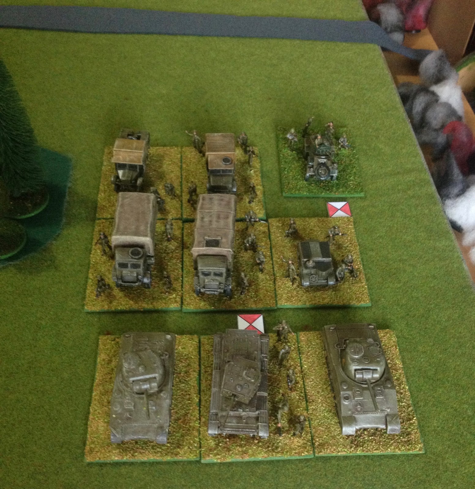 Grid based wargaming - but not always: Preparing a game and some terrain