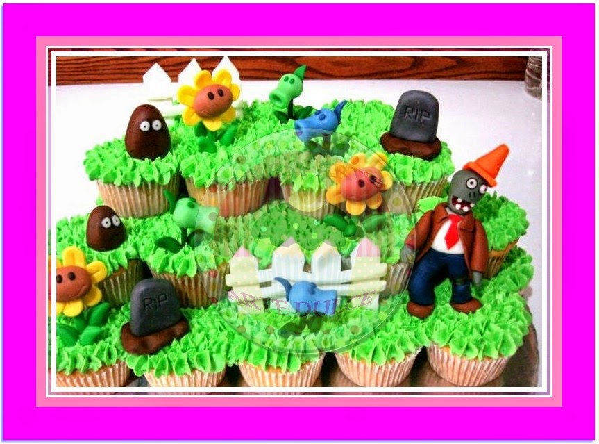 ARTE DULCE: MESA DE DULCES PLANTAS VS ZOMBIES