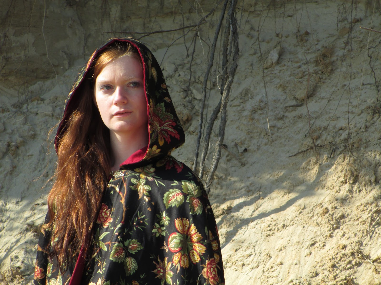 A Sartorial Statement: Curtain-Along Cloak Photo Shoot