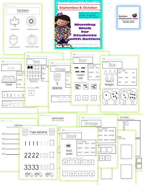 Autism Classroom: Day 2: Fine Motor, IEP Work Bin Tasks, Language ...