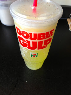 Lettuce Tomatoes Pickles Onions Hots: Recipe: Homemade Double Gulp