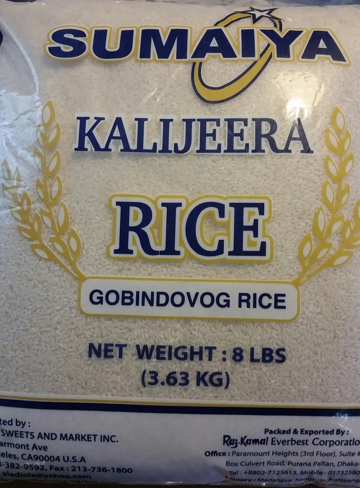 Kalijeera / Gobindobhog Rice