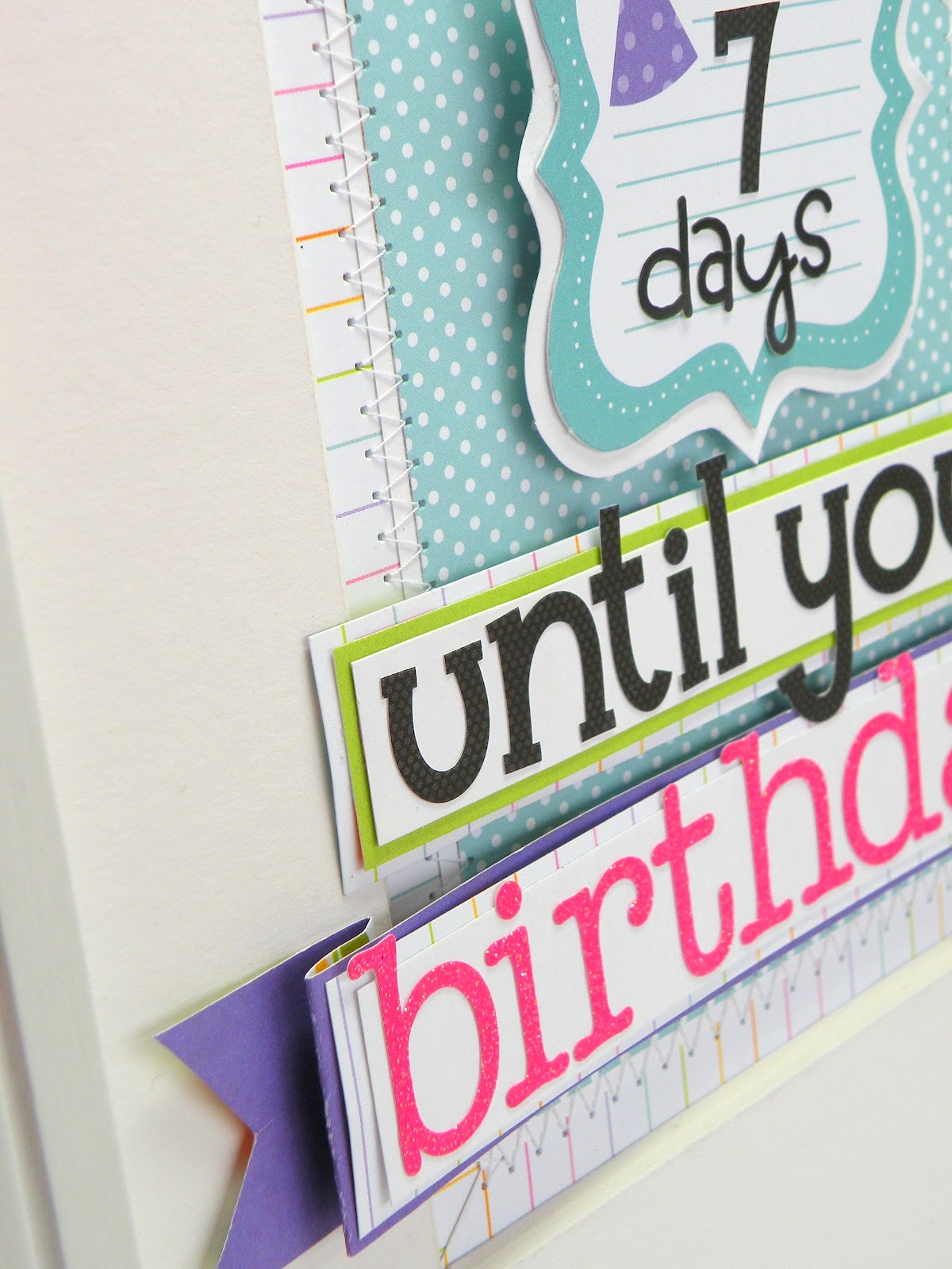 Doodlebug Design Inc Blog: Framed Birthday Countdown by Stephanie