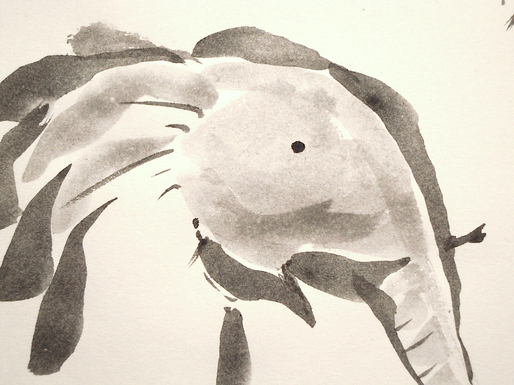 An Elephant a Day: Elephant No. 218: Ink-Wash Painting