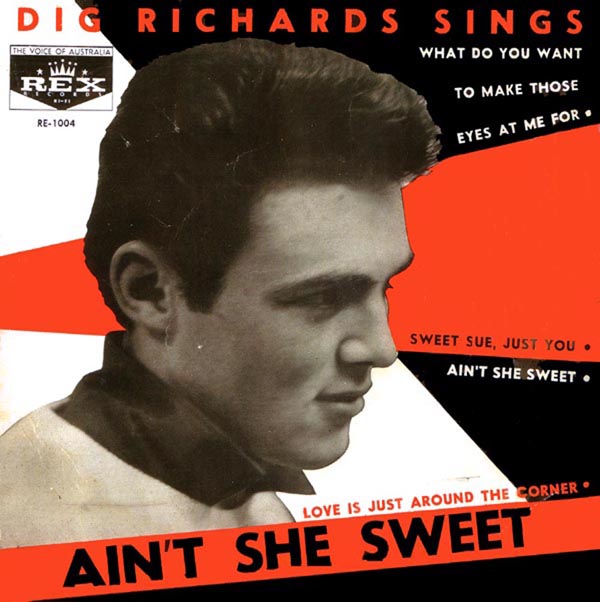 Little Aussie Albums: Dig Richards - 1960 - Ain't She Sweet