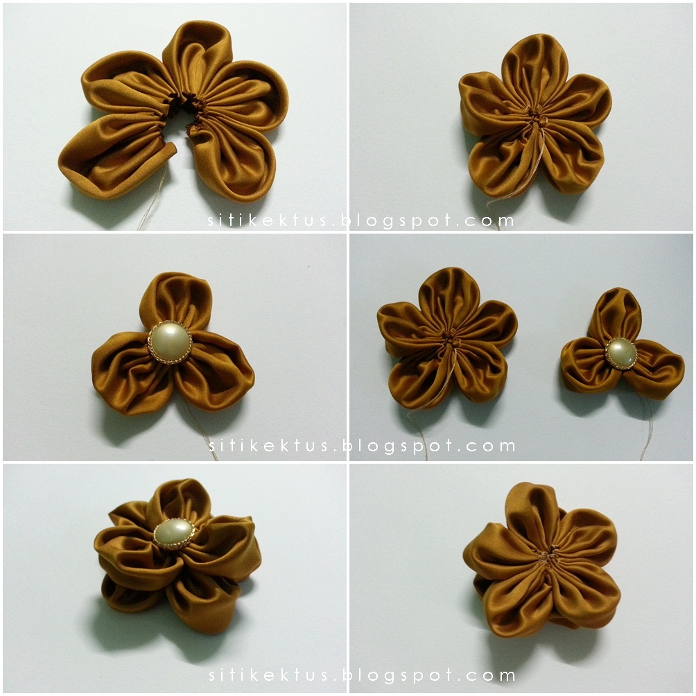CARA BUAT BUNGA DARI FABRIK / KAIN | Siti Kektus