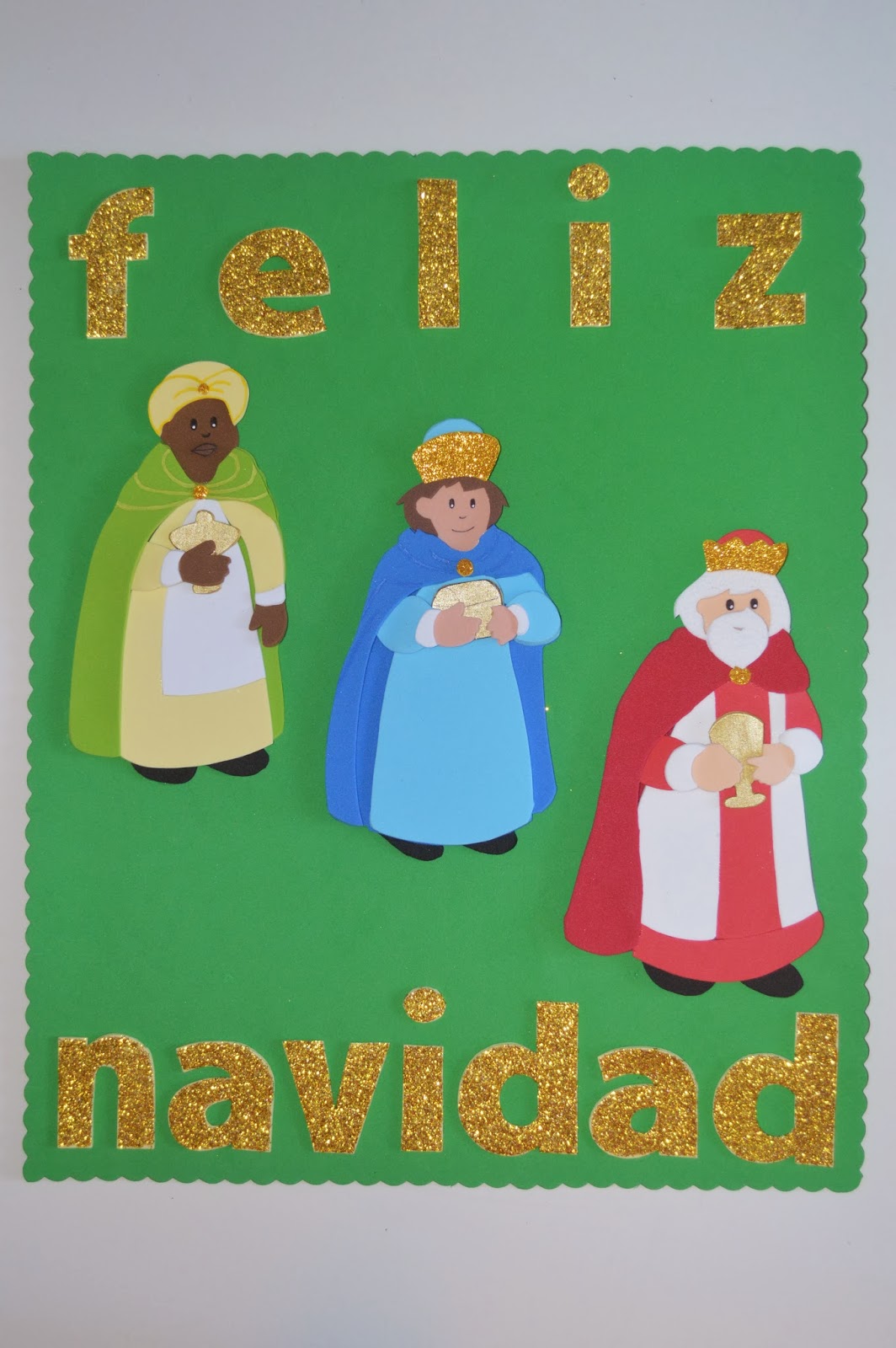 Las manualidades de Cristina: CARTEL NAVIDAD: REYES MAGOS