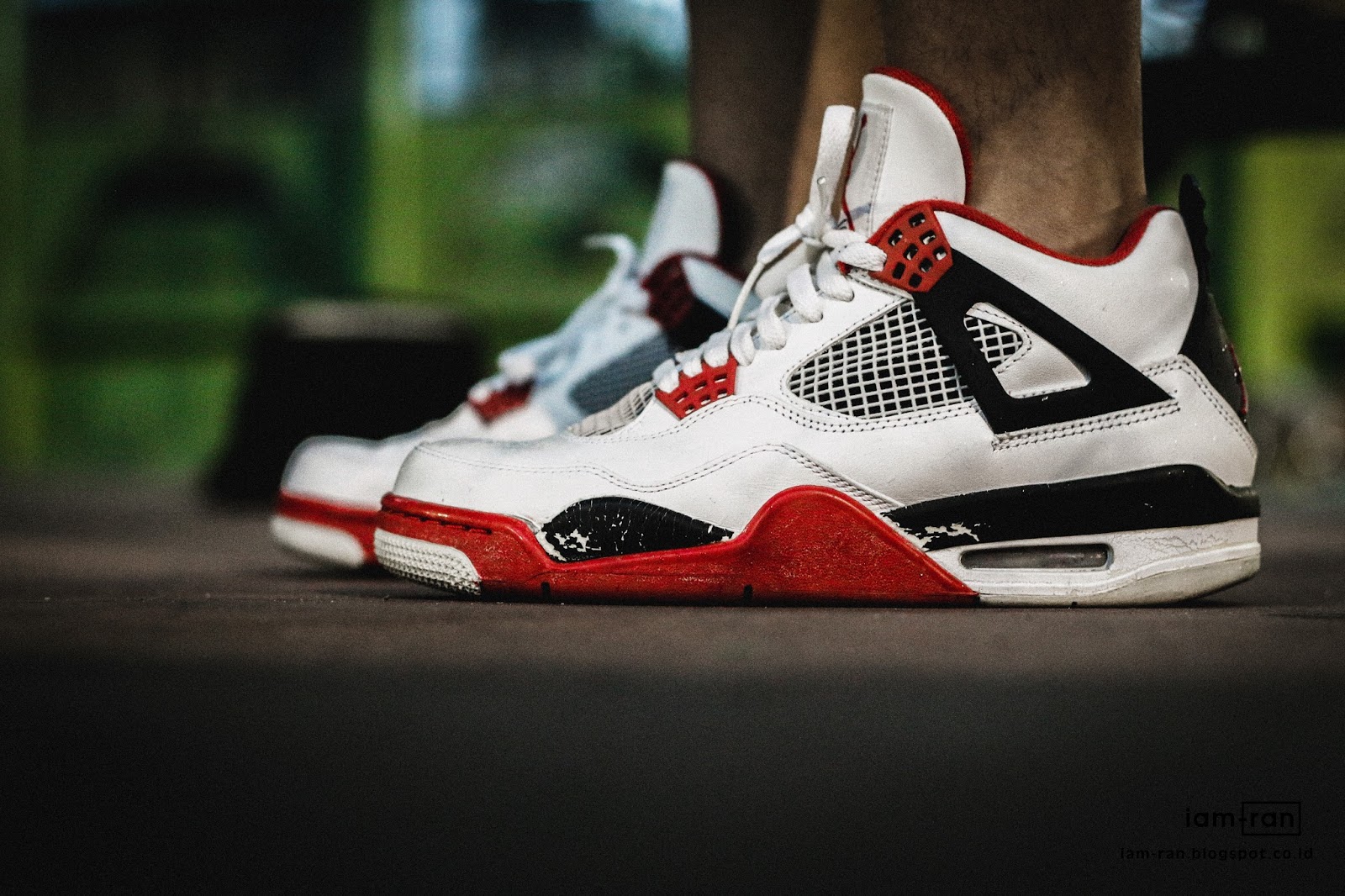Fire Red 4s On Feet