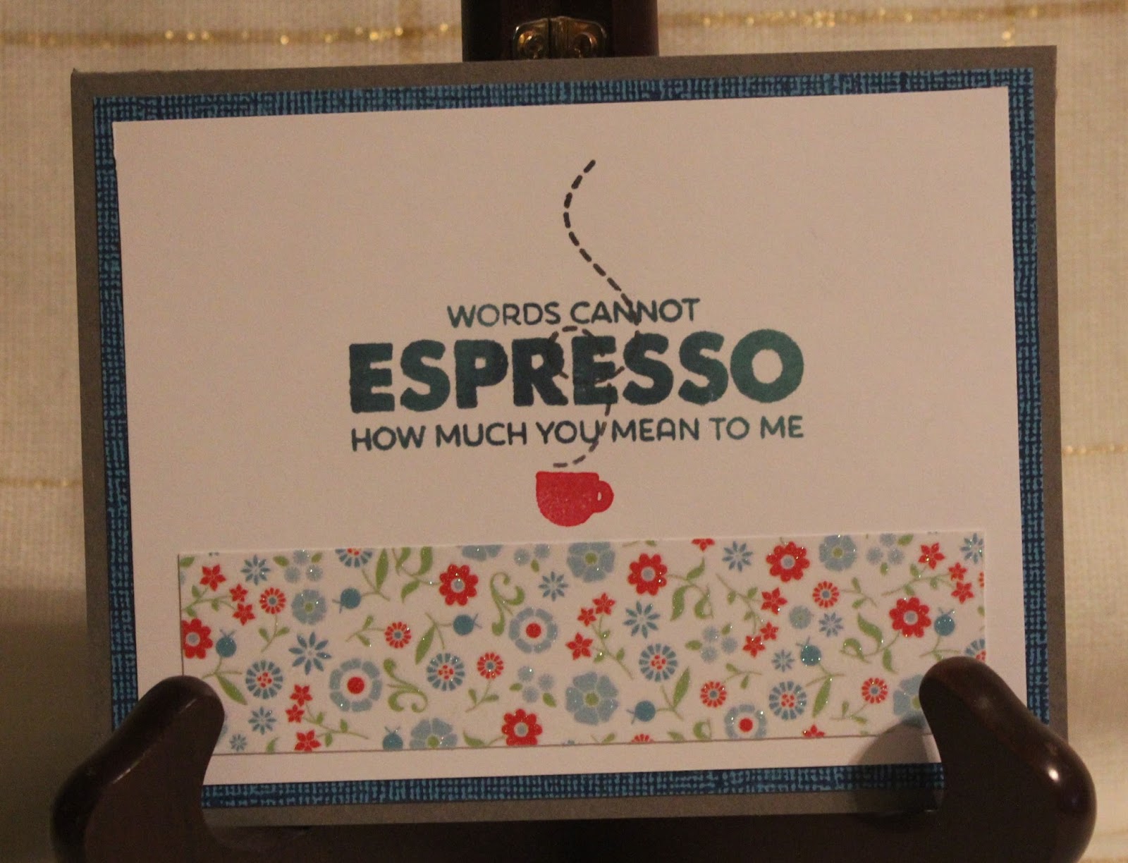 Created by Sunshine HoneyBee: Espresso TY Card