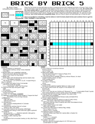 Redhead64's Obscure Puzzle Blog!: PUZZLE #176: Brick By Brick 5