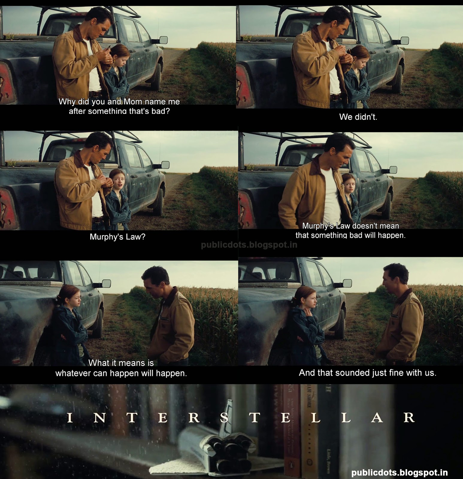Public Dots : Interstellar: Murphy's Law