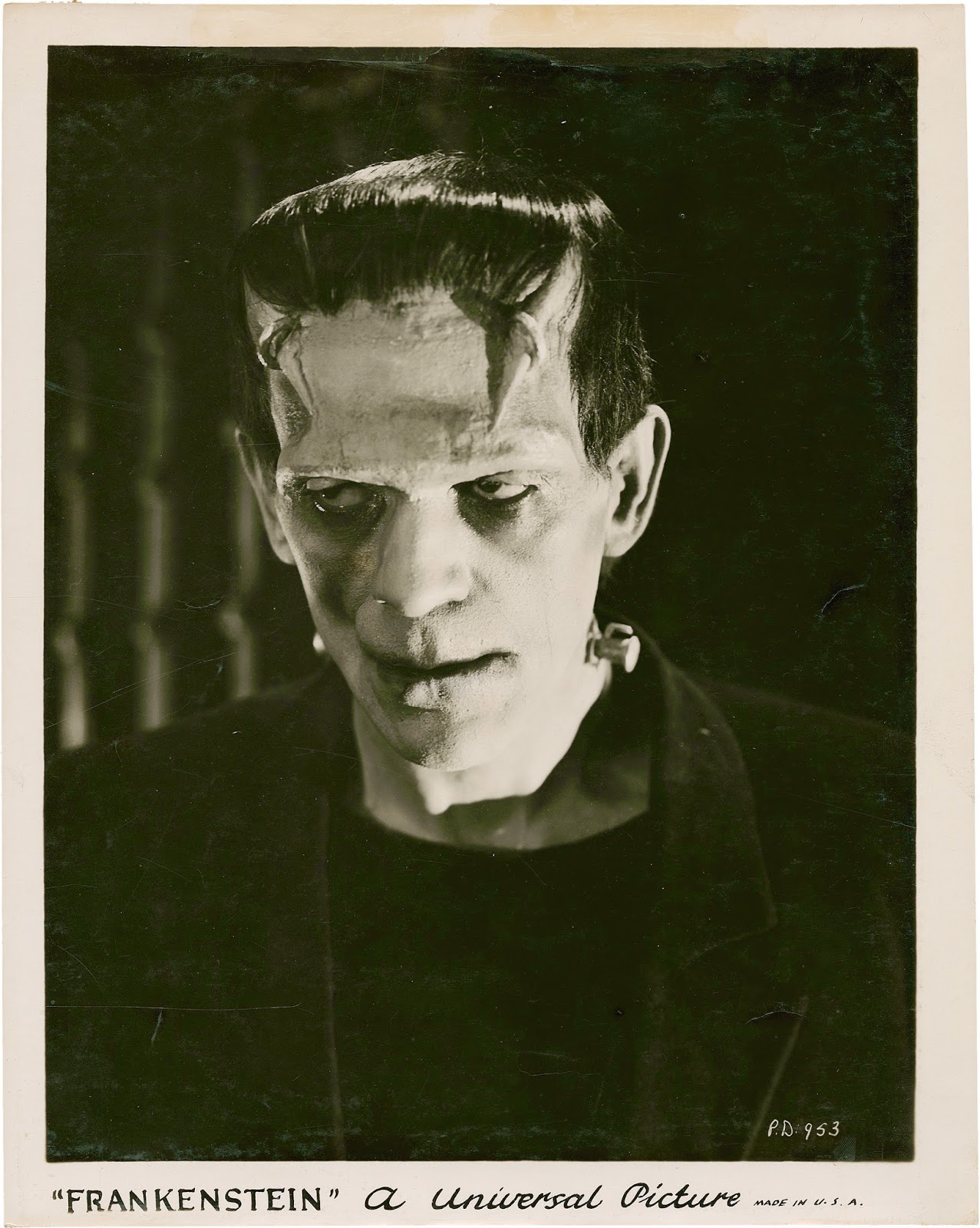 The Jack Pierce Makeup Memorial: RARE PAIR OF FRANKENSTEIN PHOTOS