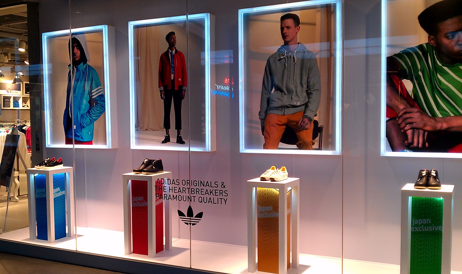 Adidas window display, Bangkok
