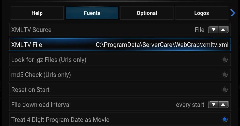 Tu GUIA de TV en KODI con TV GUIDE Fullscreen + Webgrab+Plus - [ 2ª PARTE ] - PLUGINSXBMC