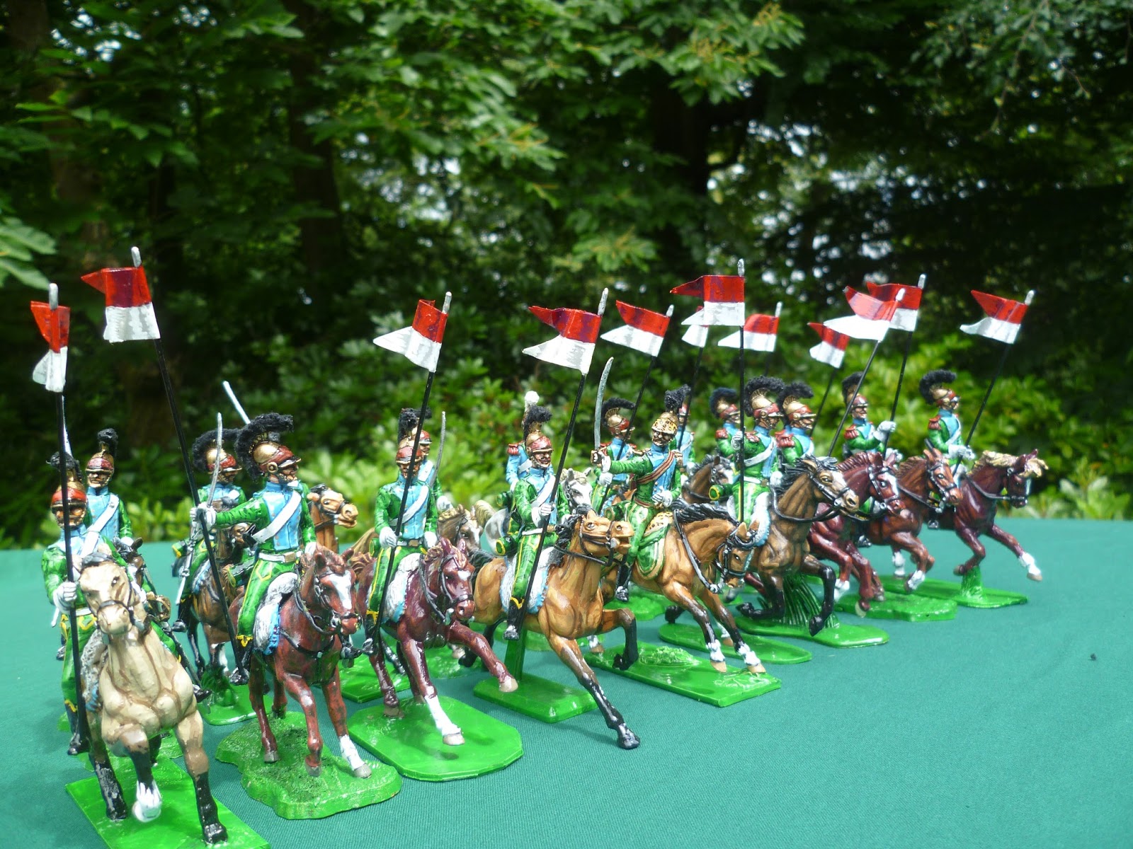 Towards a 54mm Waterloo Wargame: Lancers Completed