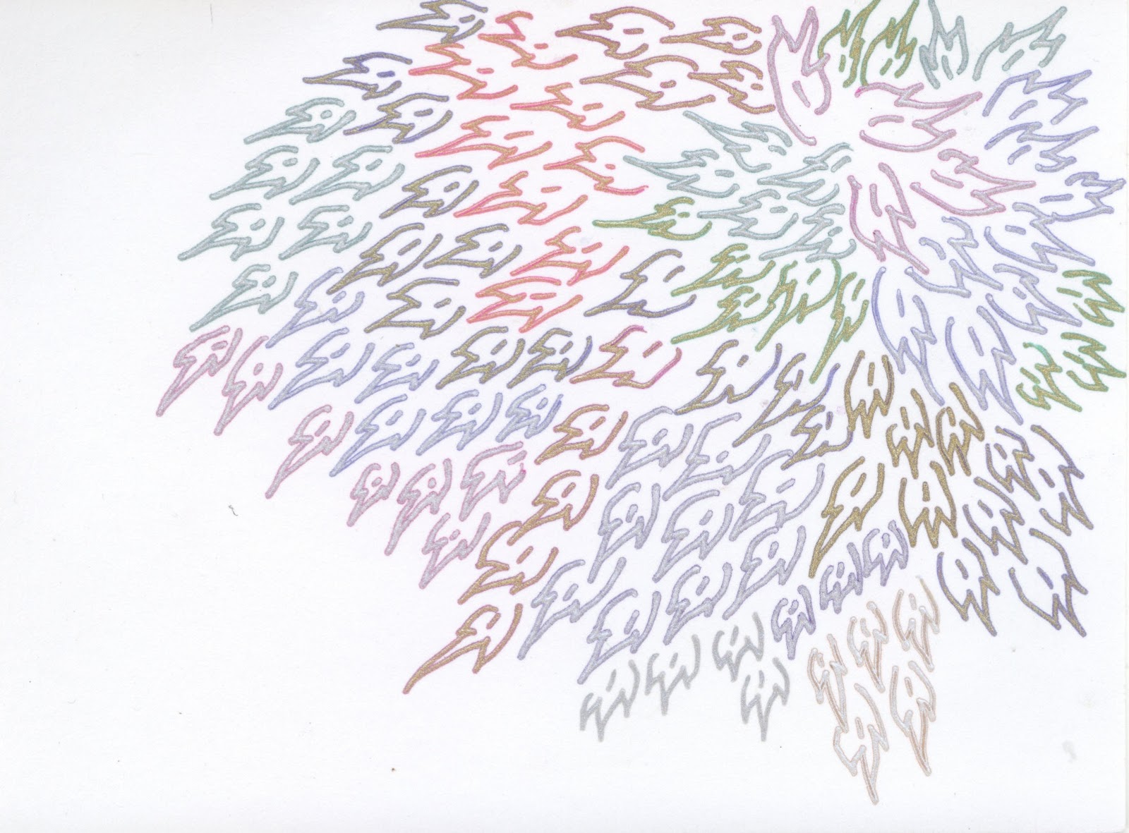 In Pursuit of a Hidden Artist: My first original(?) Tangle Pattern