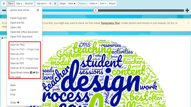 Blended Learning @ (Tech+Education) : How to create Wordcloud?
