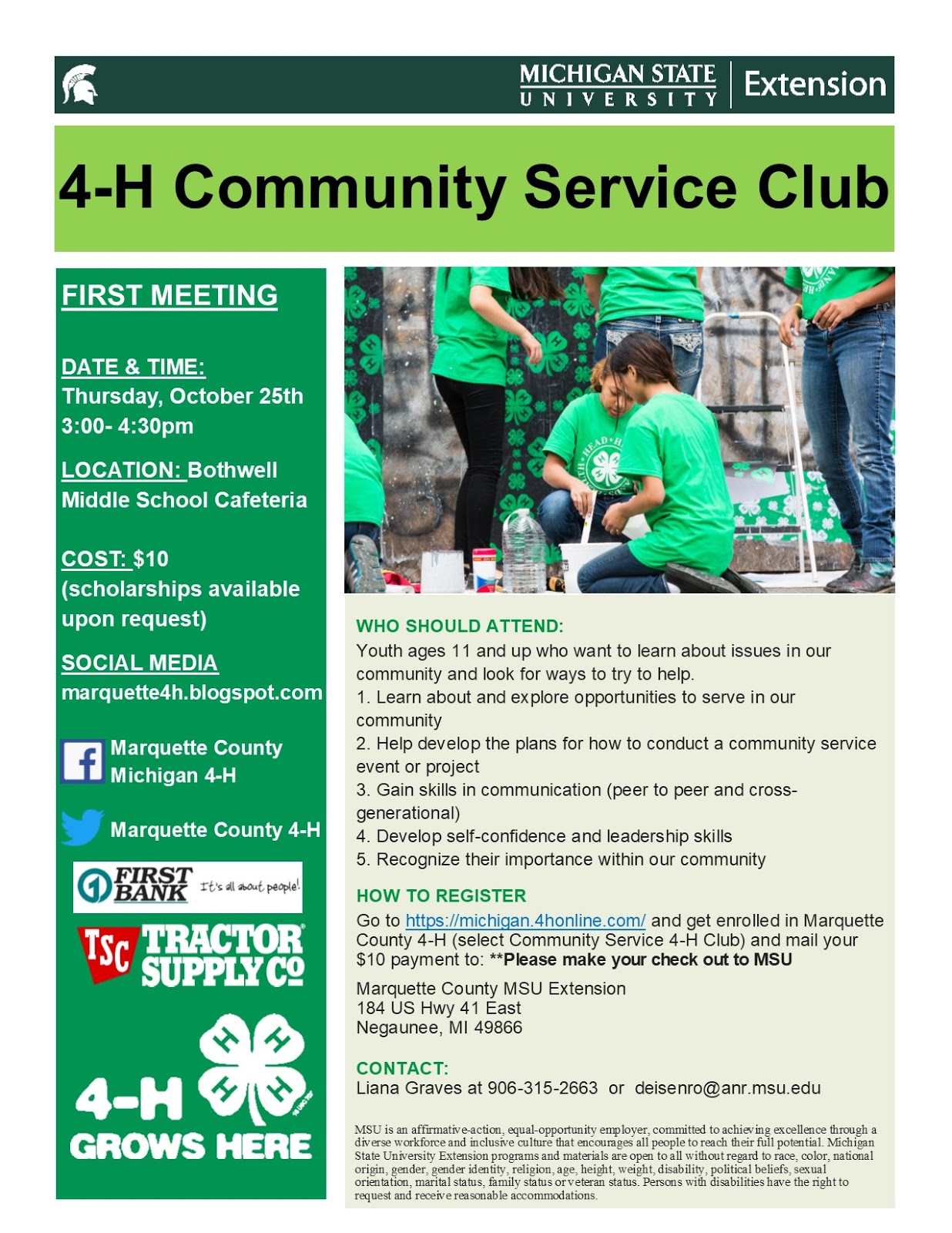 Marquette County 4-H: October 2018