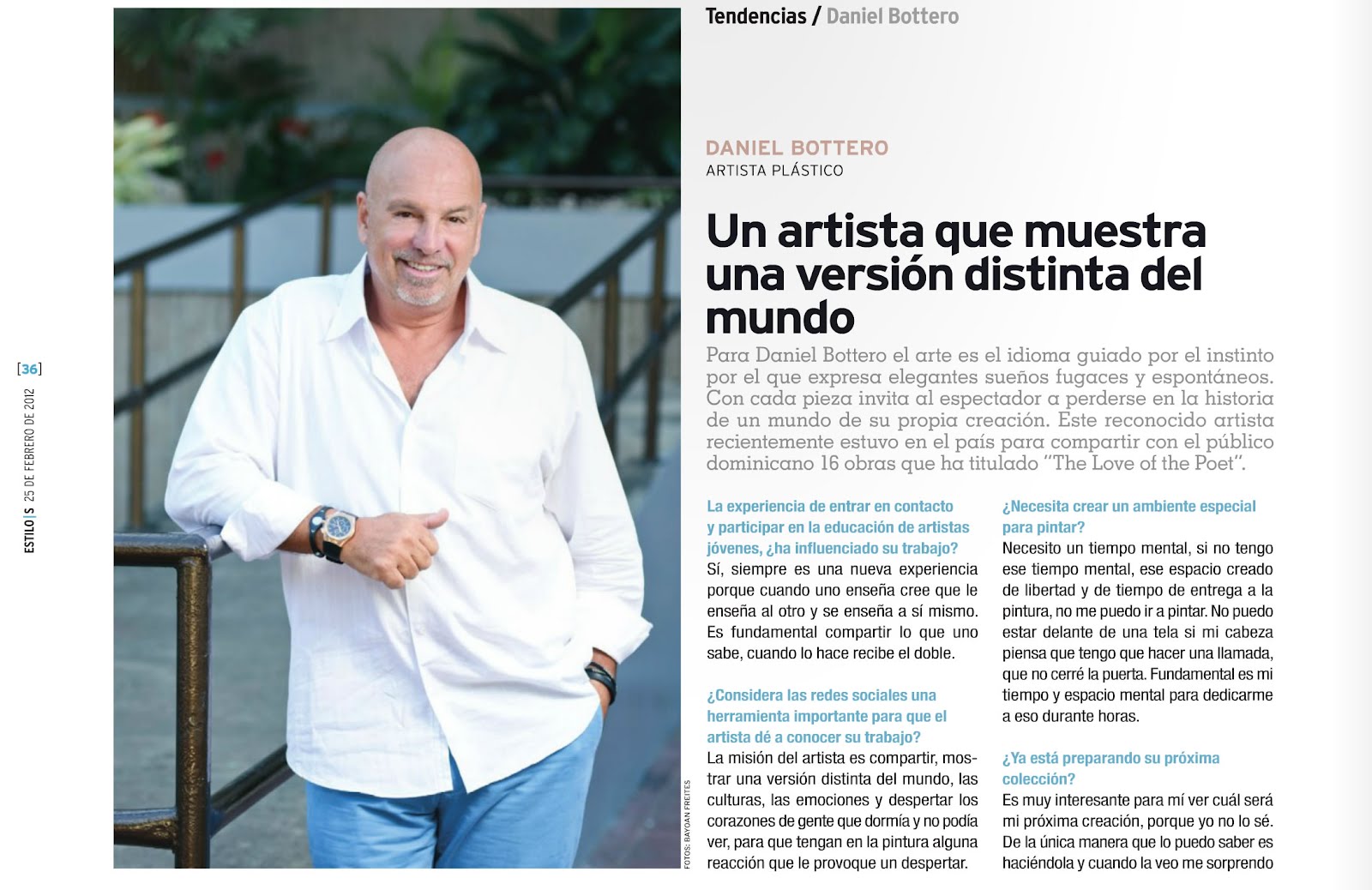 Linda Lane PR & Marketing: Artist Client, Daniel Bottero Featured in ...