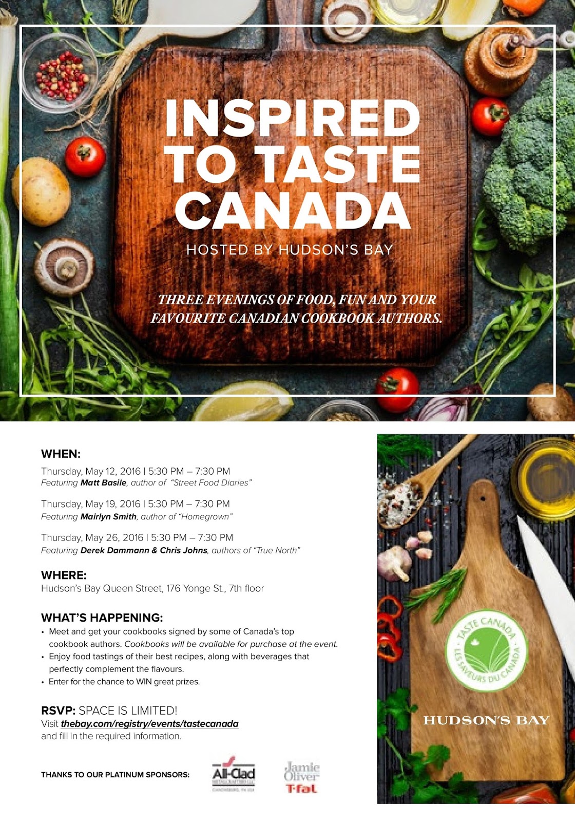Inspired to Taste Canada featuring Derek Dammann & Chris Johns, and ...