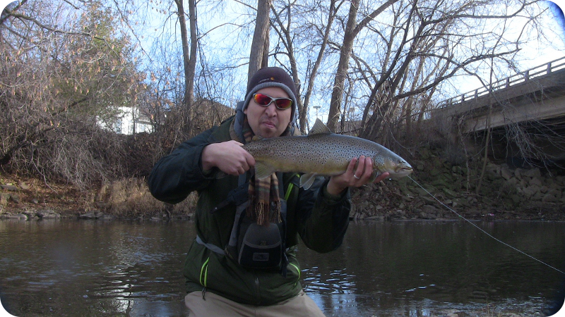 Illinois Wisconsin Fishing: mid winter on the root river